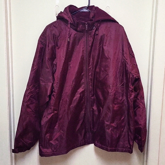 totes | Jackets & Coats | Nwt Totes Burgundy Hooded Zipper Water ...